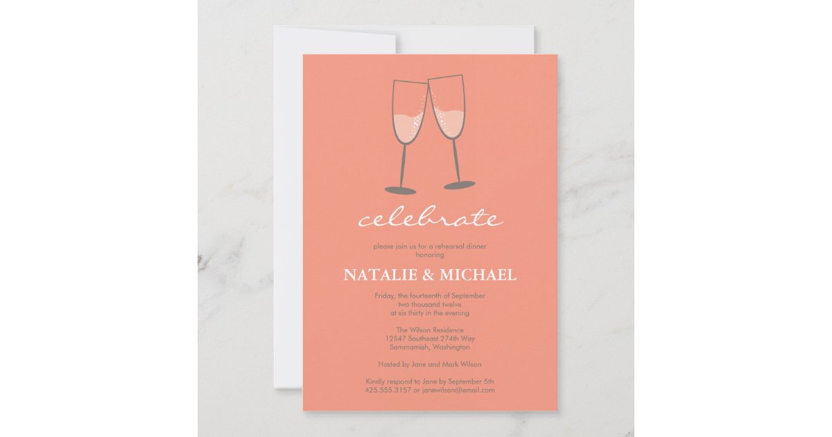 Champagne Toast Invitation | Zazzle