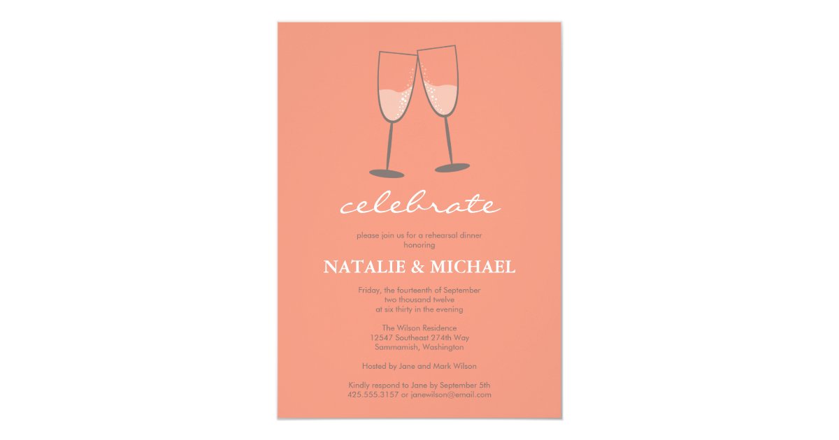 Champagne Toast Invitation | Zazzle.com