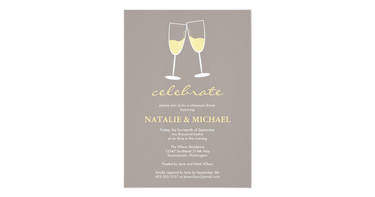 Champagne Toast Invitation | Zazzle.com