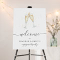 Champagne Toast Personalized Event Welcome Sign | Zazzle