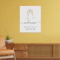Champagne Toast Personalized Event Welcome Sign | Zazzle