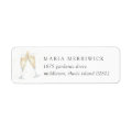 Champagne Toast Return Address Label | Zazzle
