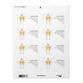 Champagne Toast Return Address Labels | Zazzle