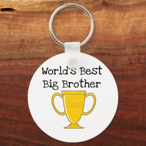 Champion World's Best Big Brother Keychain | Zazzle