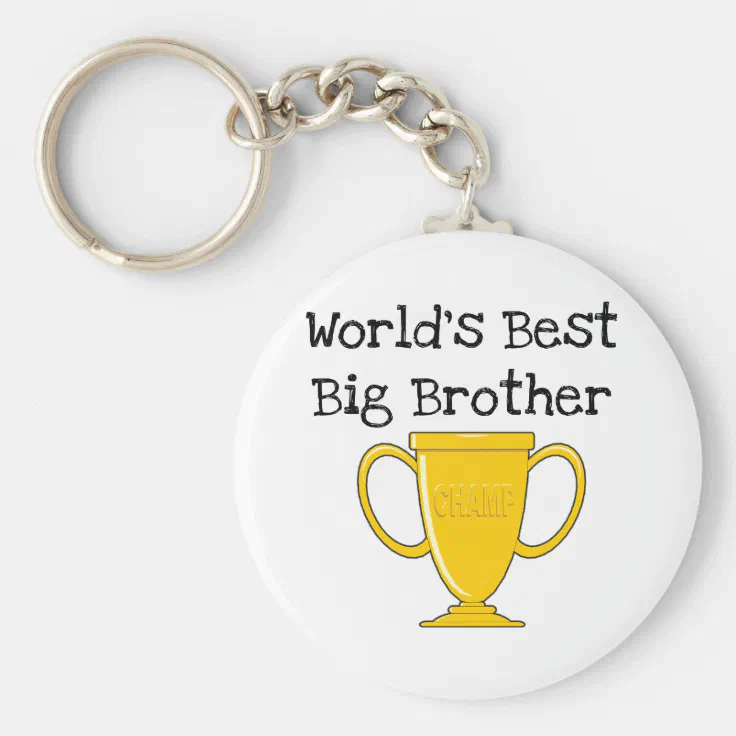 Champion World's Best Big Brother Keychain | Zazzle