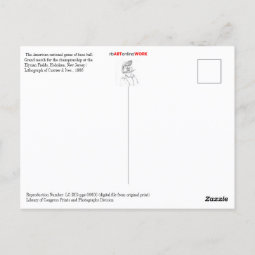 Championship Baseball, 1866, by Currier & Ives Postcard | Zazzle