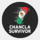 Chancla Survivor Mexico Mexican Flag Joke Classic Round Sticker | Zazzle