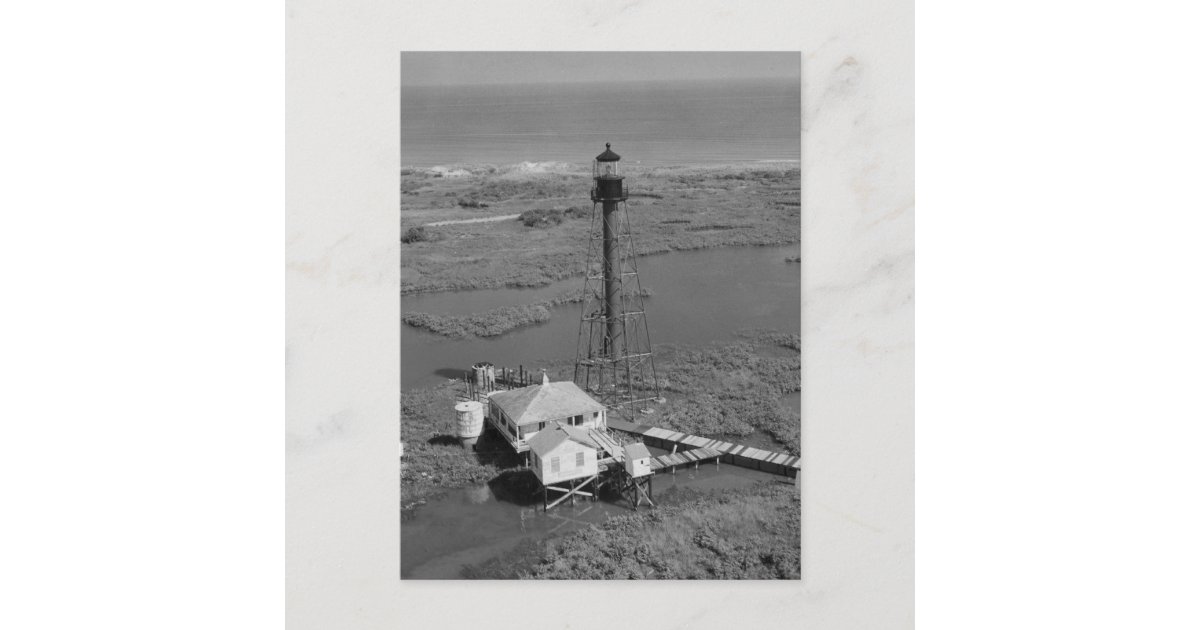 Chandeleur Island Lighthouse Postcard | Zazzle