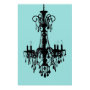 Chandelier Blue Poster | Zazzle