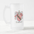 CHANDLER FAMILY CREST - CHANDLER COAT OF ARMS FROSTED GLASS BEER MUG ...