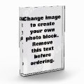 Change image and make your own personalized photo block | Zazzle
