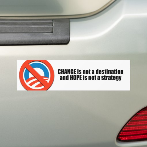 Change is not a destination bumper sticker | Zazzle