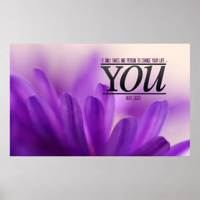 Change Life Motivational Poster Print | Zazzle
