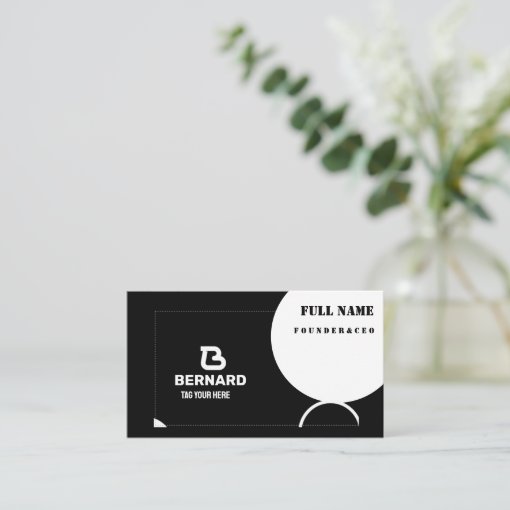 Change Name logo design & branding your business Business Card | Zazzle