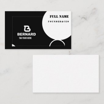 Change Name logo design & branding your business Business Card | Zazzle