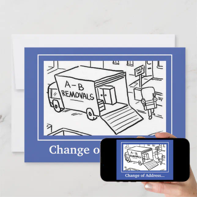 Change of Address Announcement Card. | Zazzle