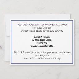 Change of Address Announcement Card. | Zazzle