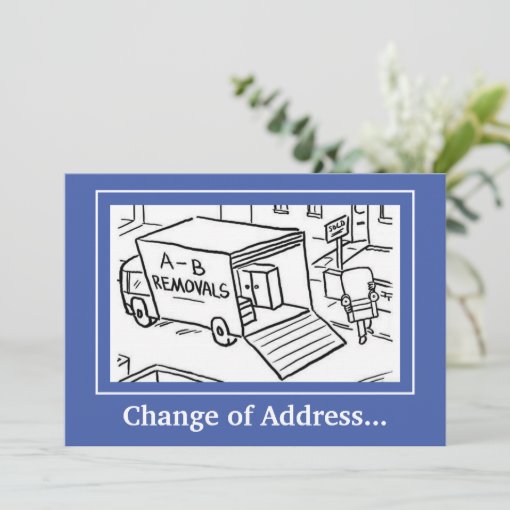 Change of Address Announcement Card. | Zazzle