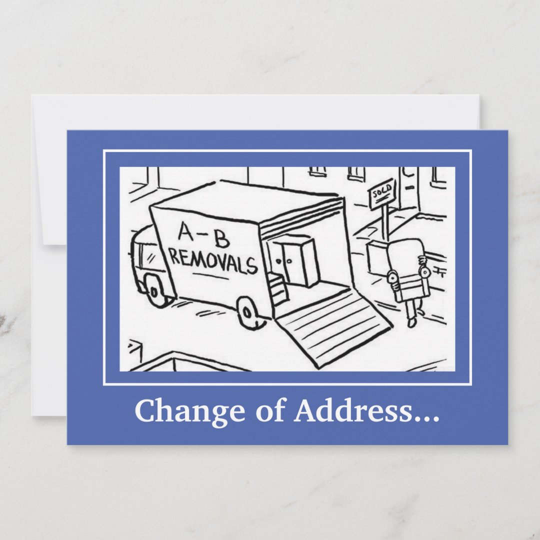 Change of Address Announcement Card. | Zazzle