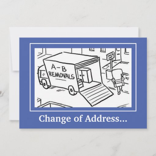 Change of Address Announcement Card. | Zazzle