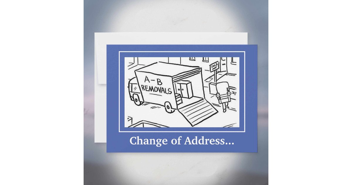 Change of Address Announcement Card. | Zazzle