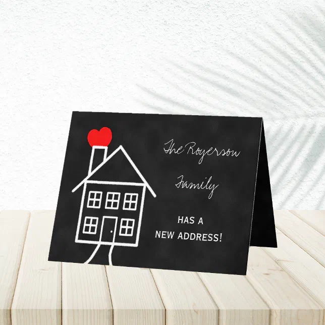 Change of Address Announcement Note Card | Zazzle