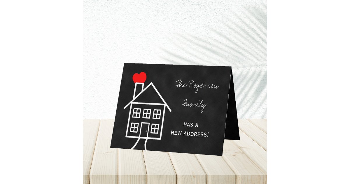 Change of Address Announcement Note Card | Zazzle