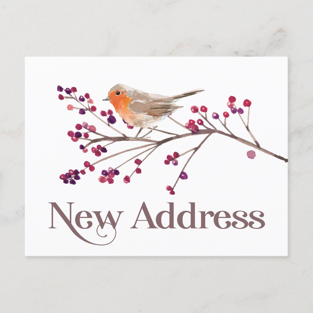 Change of Address New Address Announcement Postcard | Zazzle