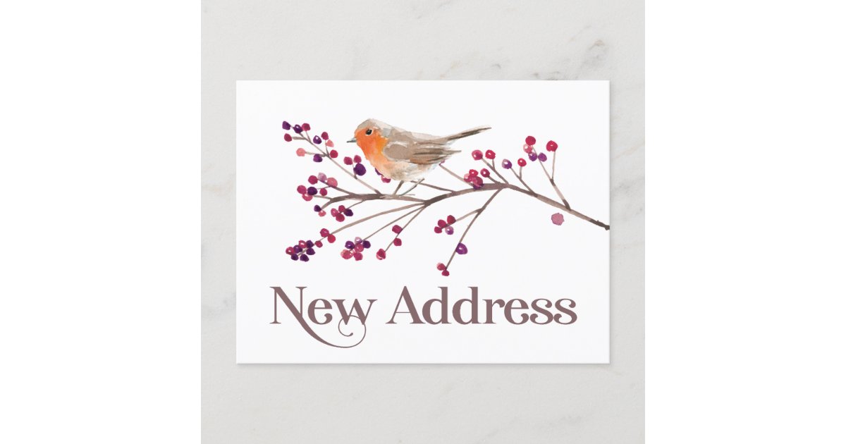 Change of Address New Address Announcement Postcard | Zazzle