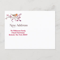 Change of Address New Address Announcement Postcard | Zazzle