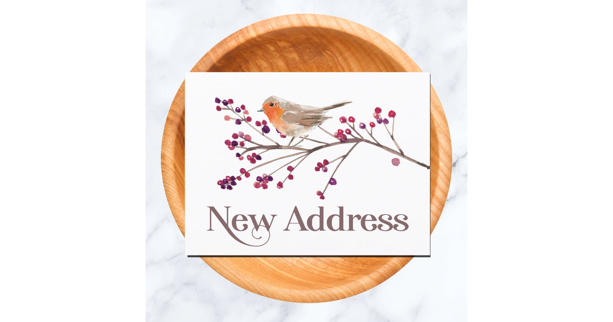 Change of Address New Address Announcement Postcard | Zazzle
