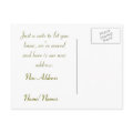 Change of Address Post Card | Zazzle