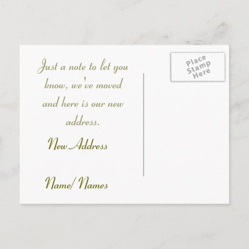Change of Address Post Card | Zazzle