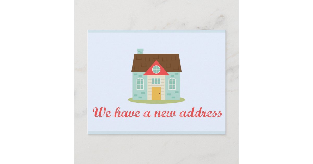 Change of address postcard | Zazzle