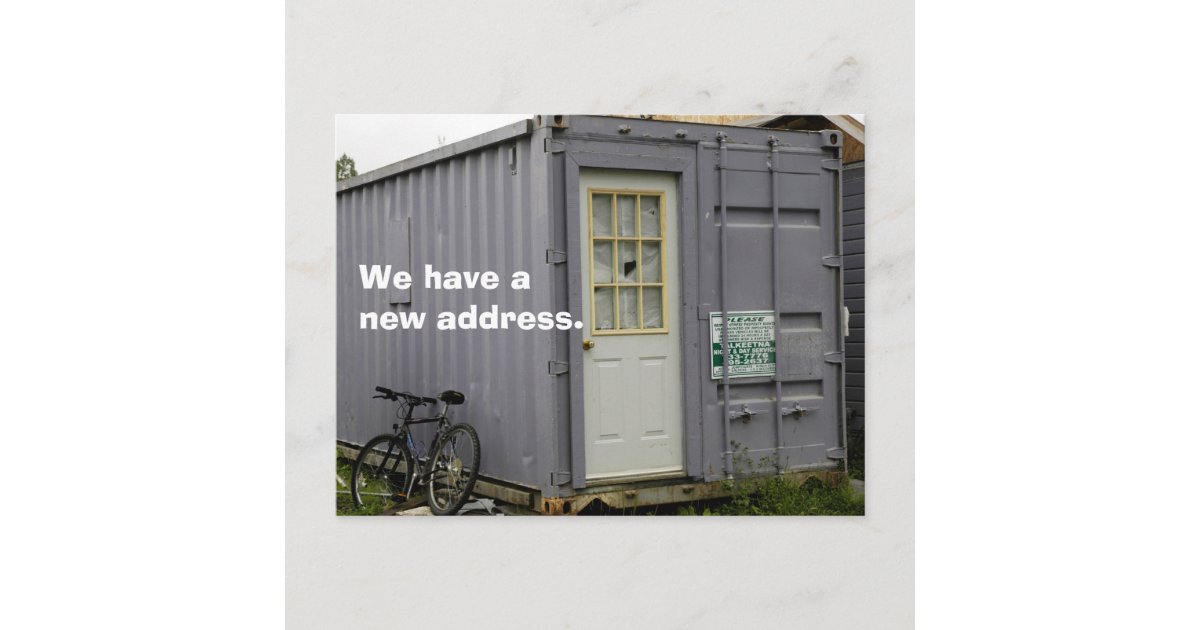 Change of Address Postcard: True Trailer Home Announcement Postcard ...
