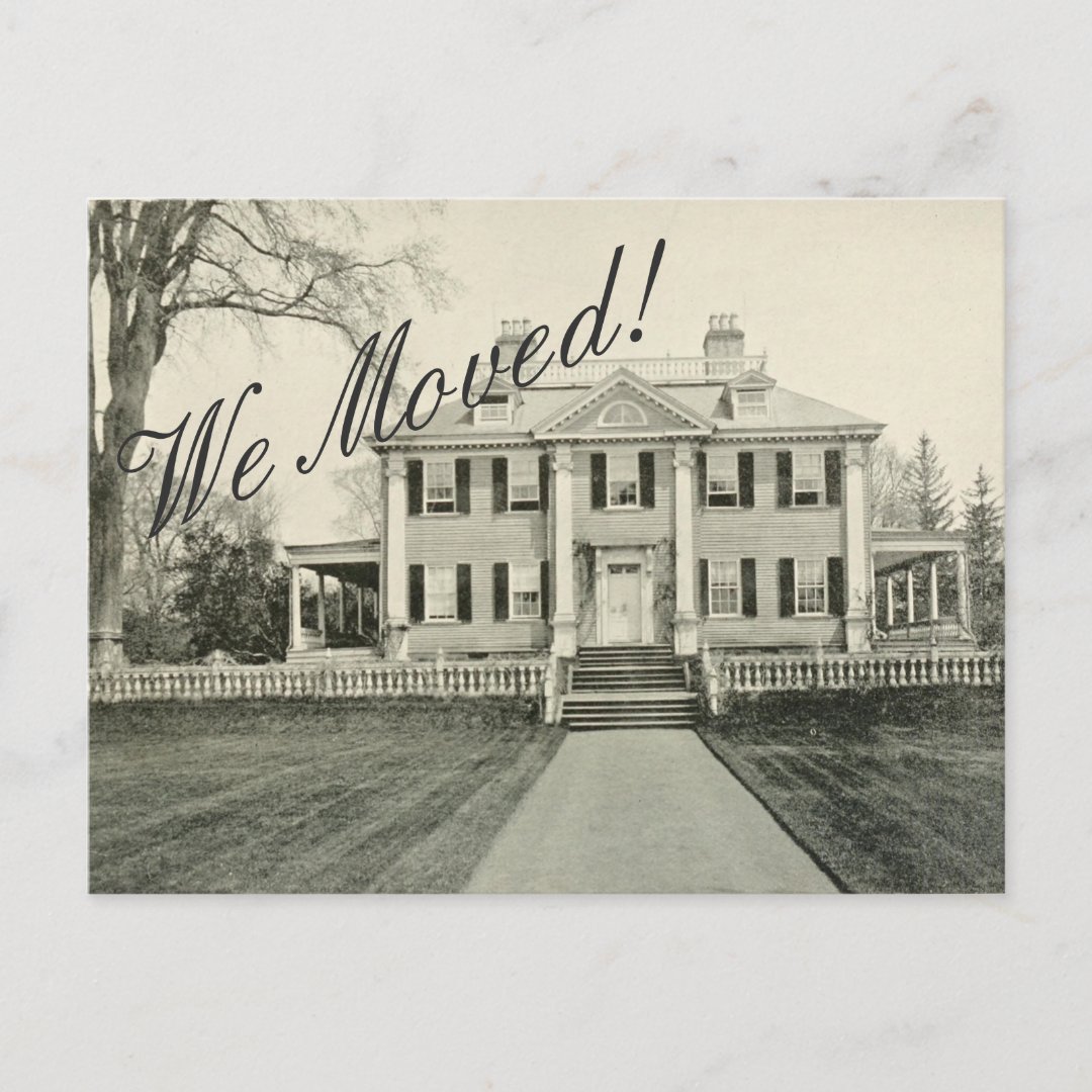 Change of Address - The Mansion House - Meme Postcard | Zazzle