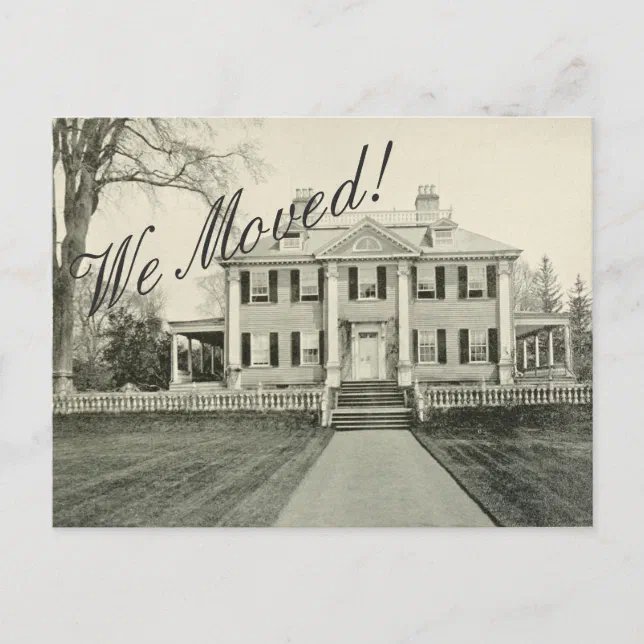 Change of Address - The Mansion House - Meme Postcard | Zazzle