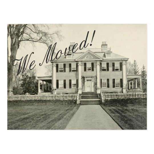 Change of Address - The Mansion House - Meme Postcard | Zazzle.com
