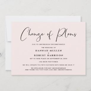 Change Of Venue Invitations | Zazzle