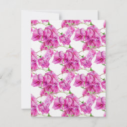 Change of wedding plan bougainvillea pink cancel invitation | Zazzle