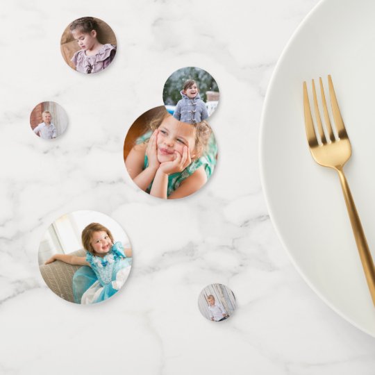 Change photos to make your own personalized photo confetti | Zazzle.com