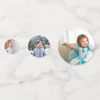 Change photos to make your own personalized photo confetti | Zazzle