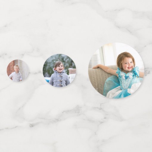 Change photos to make your own personalized photo confetti | Zazzle