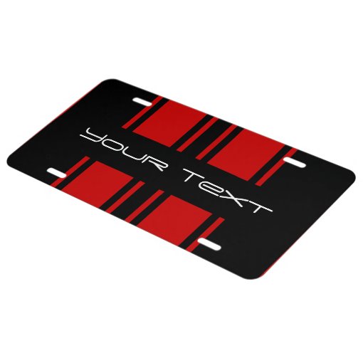 Change Stripe Color To Match Car - Use "Customize" License Plate | Zazzle