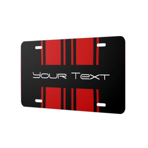 Change Stripe Color To Match Car - Use "Customize" License Plate | Zazzle