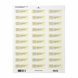 Change the Background Color Address Labels | Zazzle