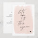 Change The Date | Blush Pink Watercolor Card | Zazzle