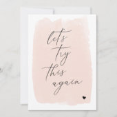Change The Date | Blush Pink Watercolor Card | Zazzle