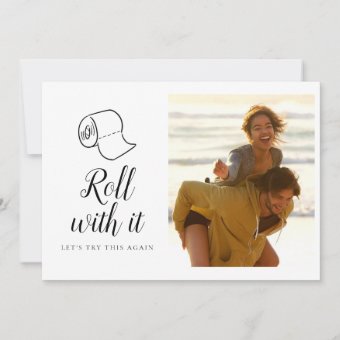 Change the Date Rescheduled Wedding Photo Save The Date | Zazzle