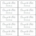 Change the Date Wedding Labels 0.8" x 2" | Zazzle